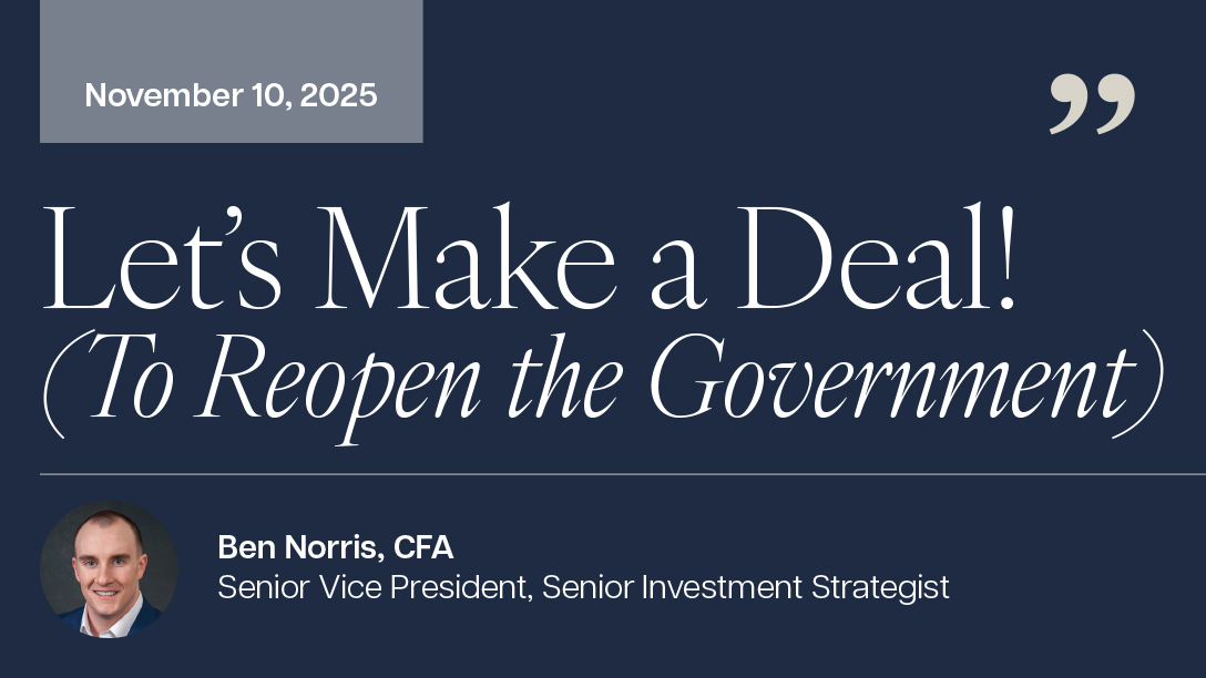 Let's Make a Deal! (To Reopen the Government) - Benjamin F. Edwards ...